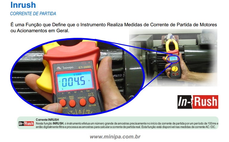 Blog Prof Ivo Mattos: Medindo a corrente de partida de um motor (Inrush)