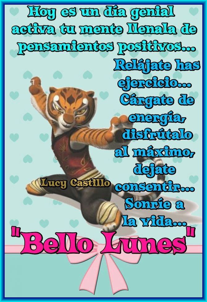 Hoy es un día genial activa tu mente llénala de pensamientos positivos...