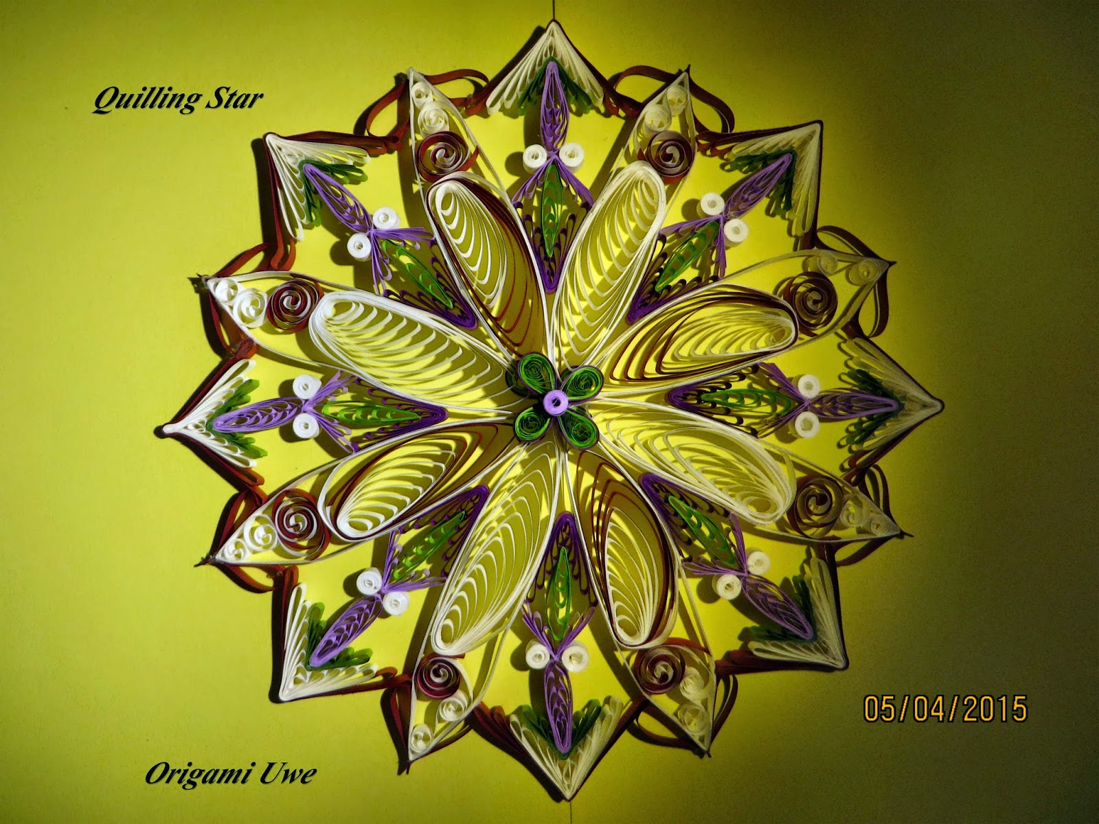 Origami, Fleurogami und Sterne : Quilling Star