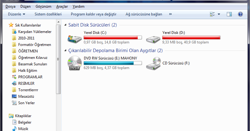 BİLGİSAYAR KULLANIMI VE DOSYA YÖNETİMİ