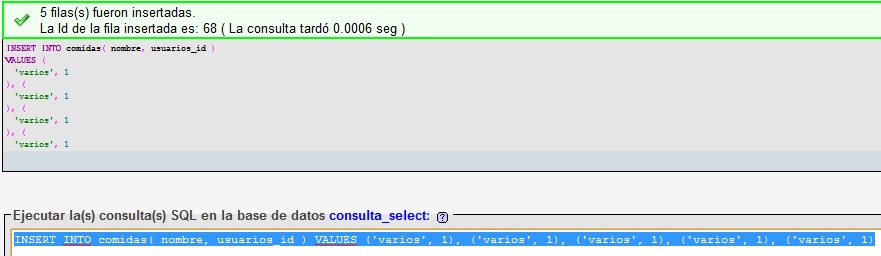 Experiencias Web ¿cómo Hacer Un Insert Múltiple En Mysql