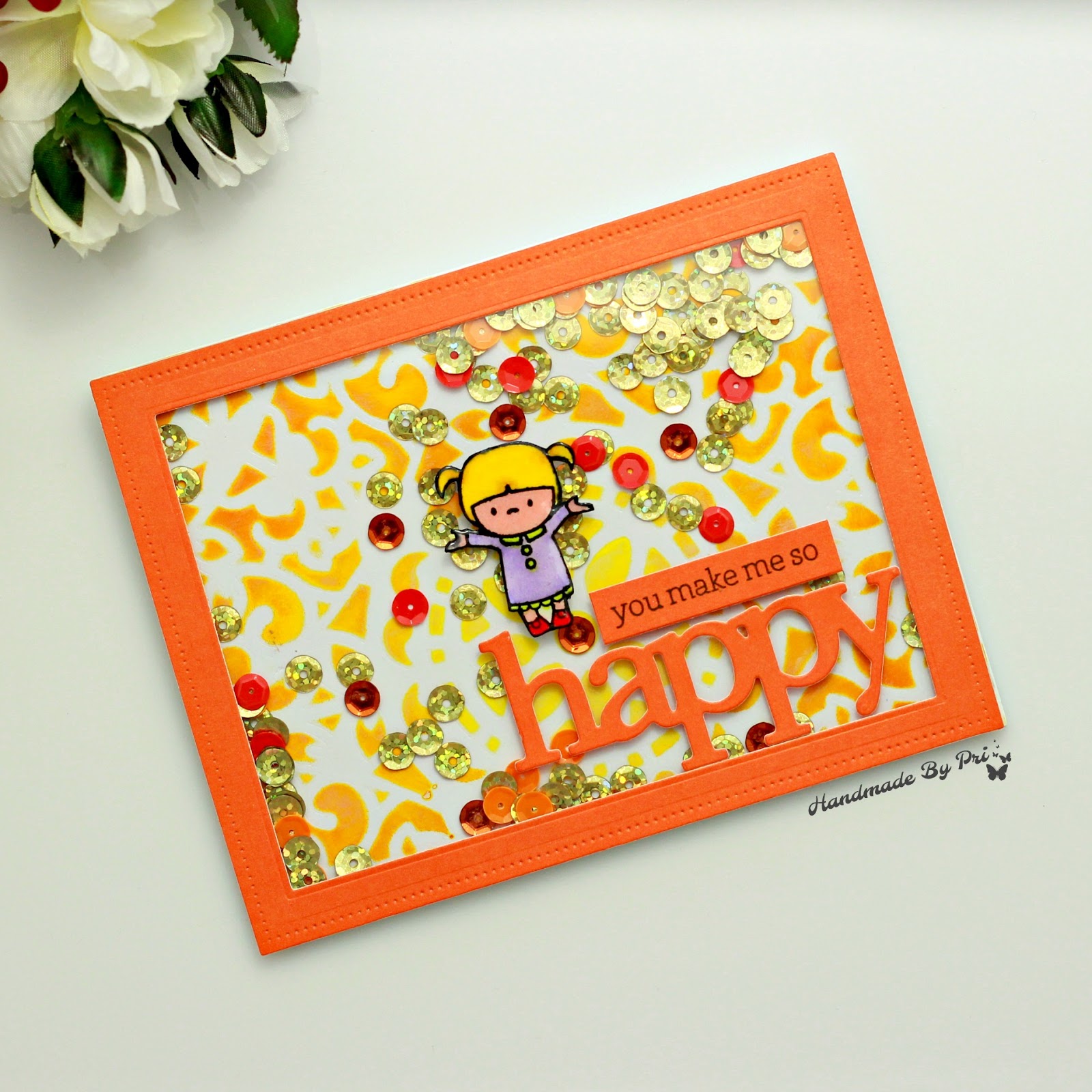 Me And My Daily Papercraft: You Make Me Happy - Two Cards