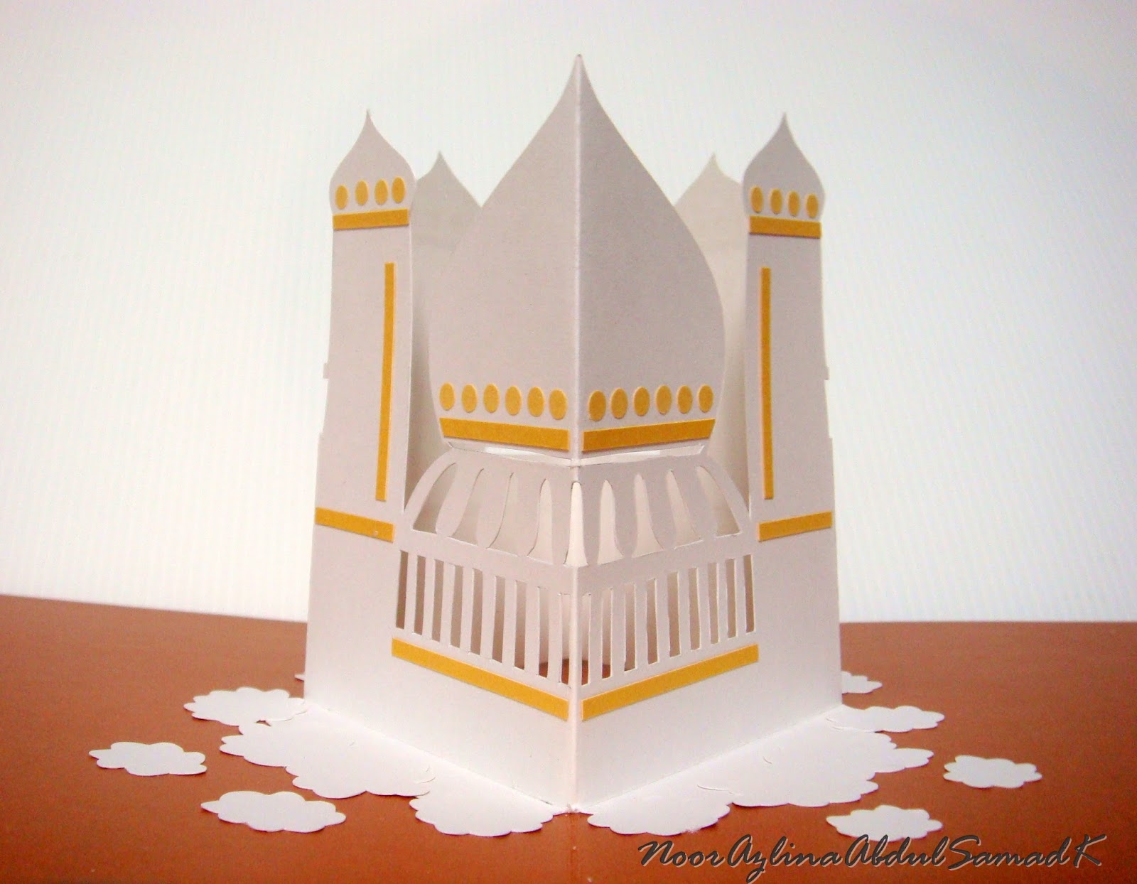 AZLINA ABDUL: Salam Aidilfitri pop up mosque card