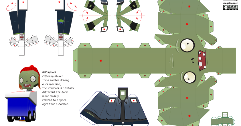 Papercraft Plants vs Zombie Zombonie ~ GEMTI18