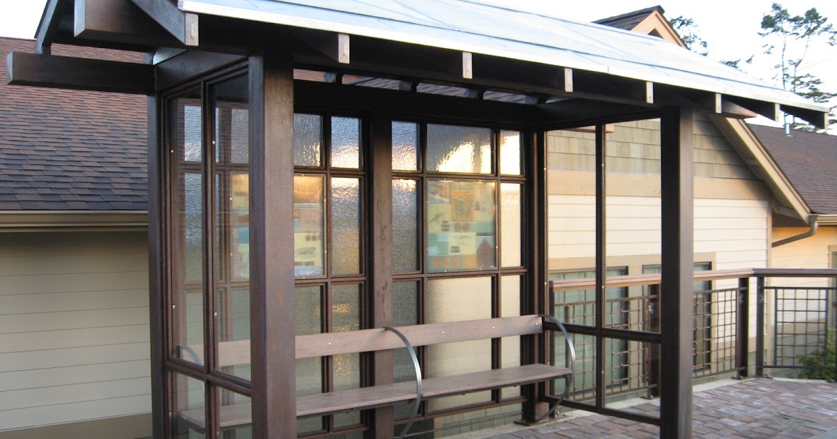 HEAVY METAL WORKS: Metal Bus Stop Shelter - Island Tranist - Coupville