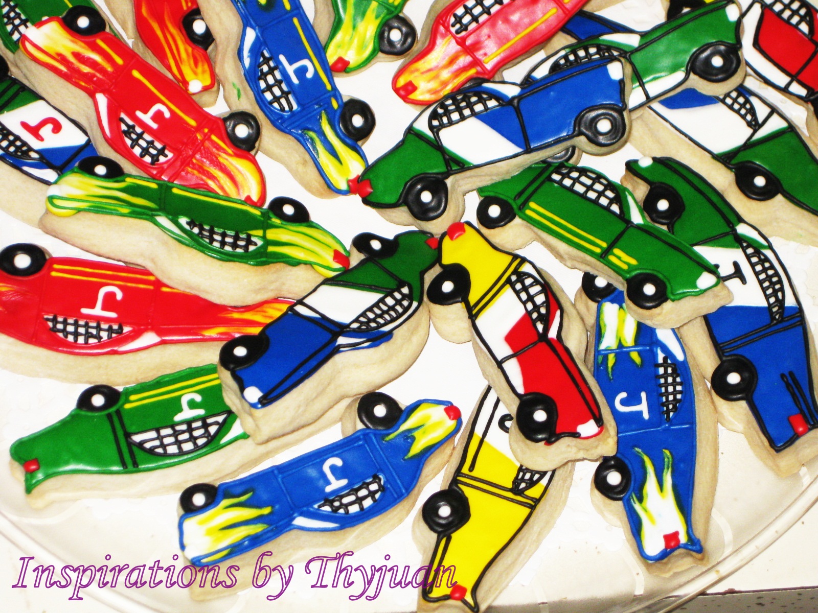 Inspirations by Thyjuan LLC.: Race Car Cookies