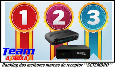 Ranking das melhores marcas de receptor ''SETEMBRO'' - Team Azbox Az