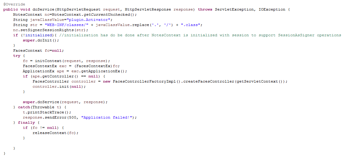 Using JAX-RS inside NSF