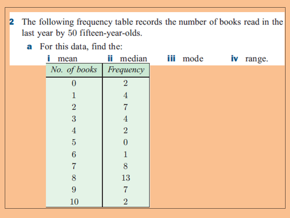 Math 9: CHAPTER 8 - STATISTICS