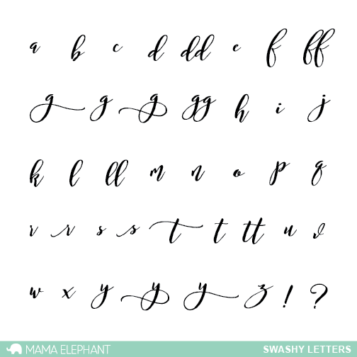 mama elephant | design blog: INTRODUCING: Swashy Letters + Swashy Upper ...