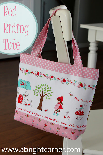 Fabric Mill: Red Riding Tote–tutorial