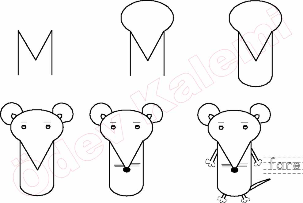 fare çizimi f sesi kavrama dik temel harfler 5. grup sesler - Ödev Kalemi