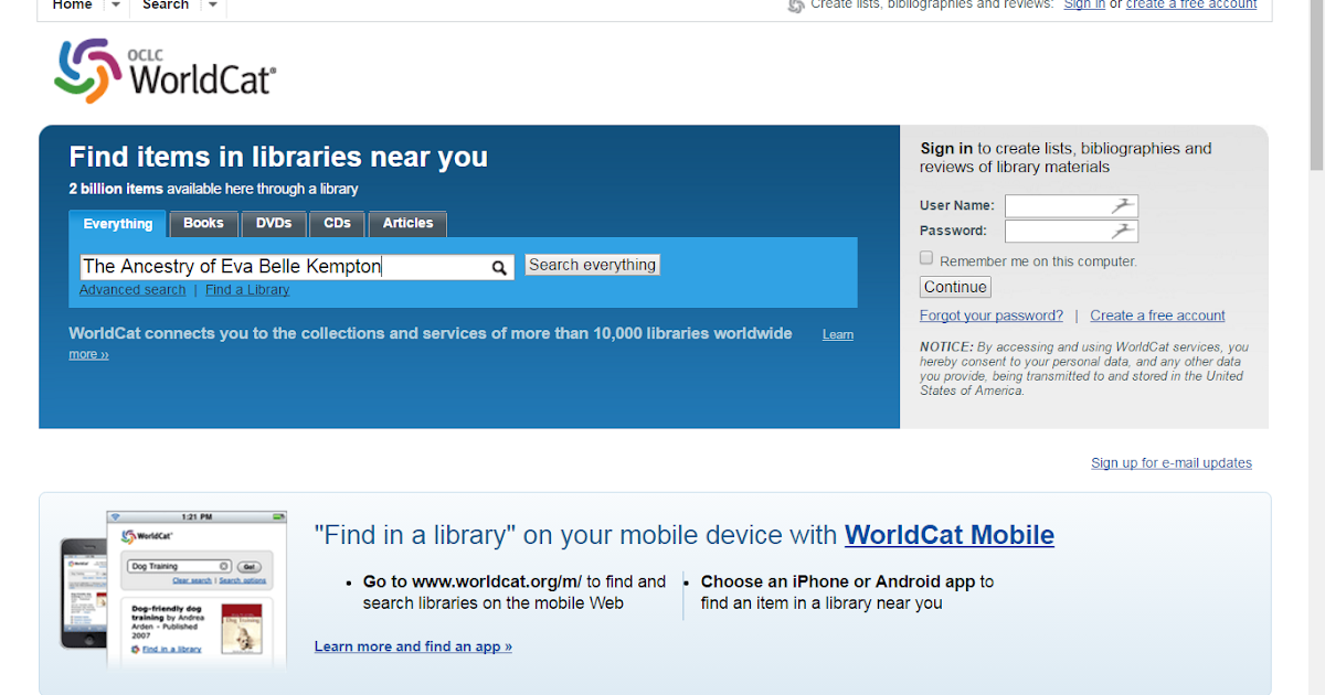 Genea-Musings: Tuesday's Tip - Use WorldCat.org to Find the Nearest ...