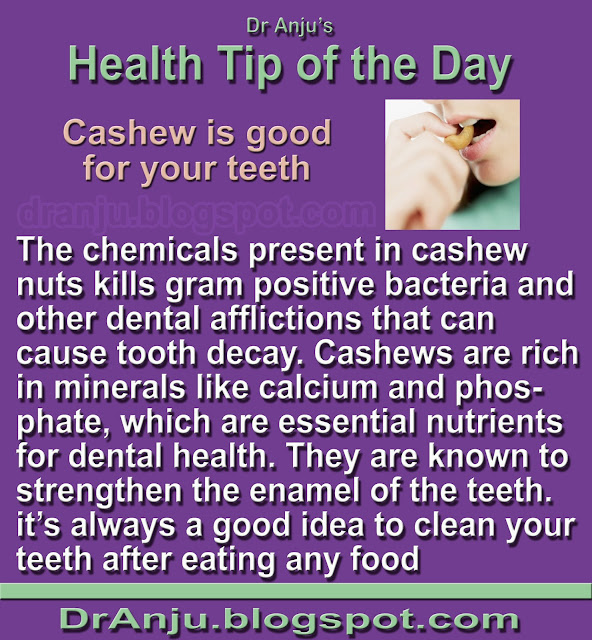 Dr. Anju's Health Tips: Health Tip of The Day - 13th May