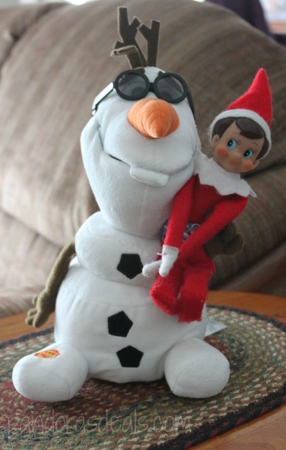 Little Lids Siobhan: Frozen Theme - Elf on the Shelf Ideas
