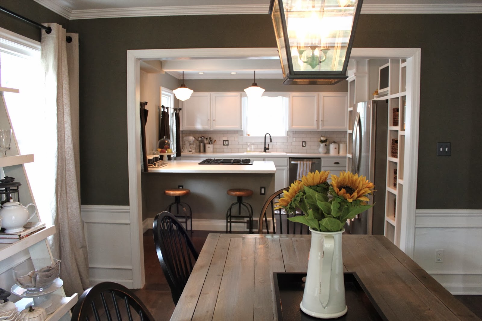 The Fat Hydrangea: Custom Kitchen Built-Ins = 75% Done!