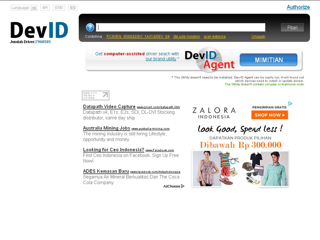 Mencari Driver Komputer Dengan Bantuan Devid.info