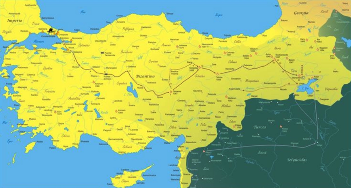 Battle of Manzikert in 1071 | History Class
