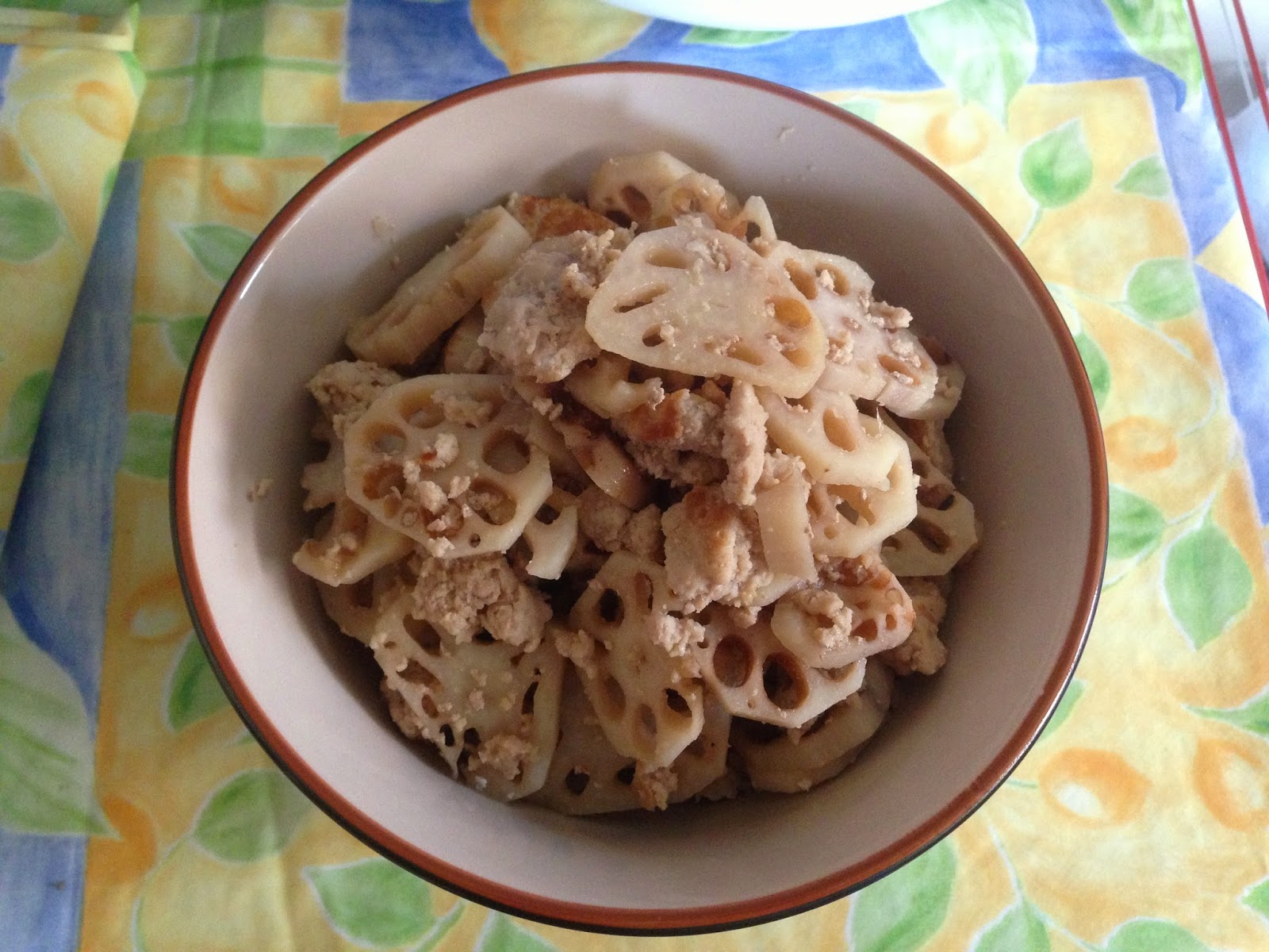 The Right to Be Alive: Stir Fried Lotus Root & Minced Chicken