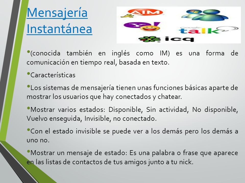 sistemas de mensageria instantanea por texto