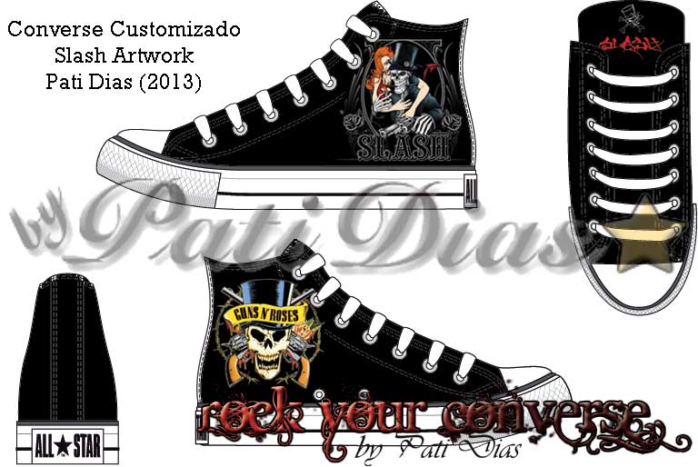 Converse All Star Customizado - Rock Your Converse!: Slash