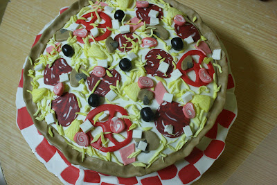 Bolos, Artes e Companhia - Cake Design: Bolo Pizza!