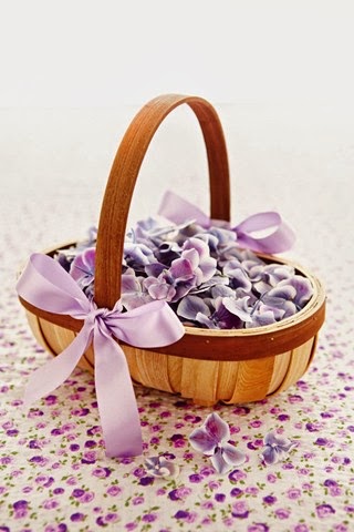A Silk Flower Depot Blog: Purple Confetti Basket