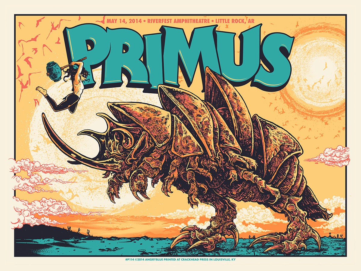 INSIDE THE ROCK POSTER FRAME BLOG: Tonight's Primus poster from Little ...