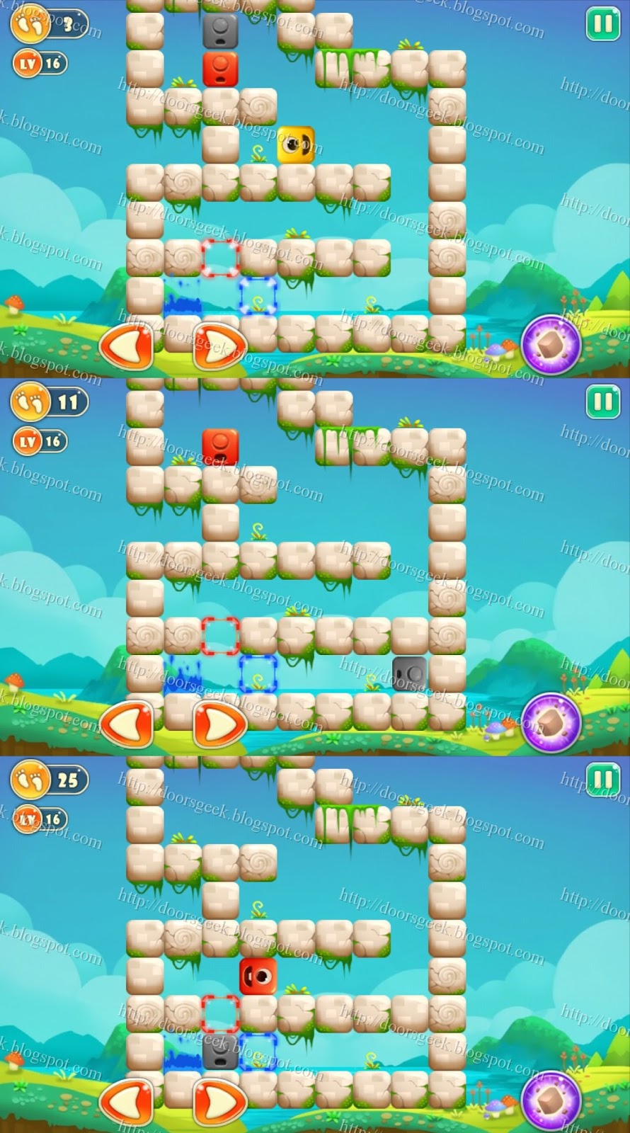 Block Mania [World 1] Level 16 ~ Doors Geek