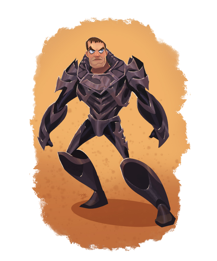 Fashion and Action: Man of Steel "Cartoon-Style" Character Studies by ...