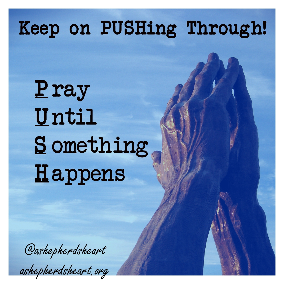 A Shepherd's Heart: A Prayer for Persistence in Prayer (P.U.S.H ...