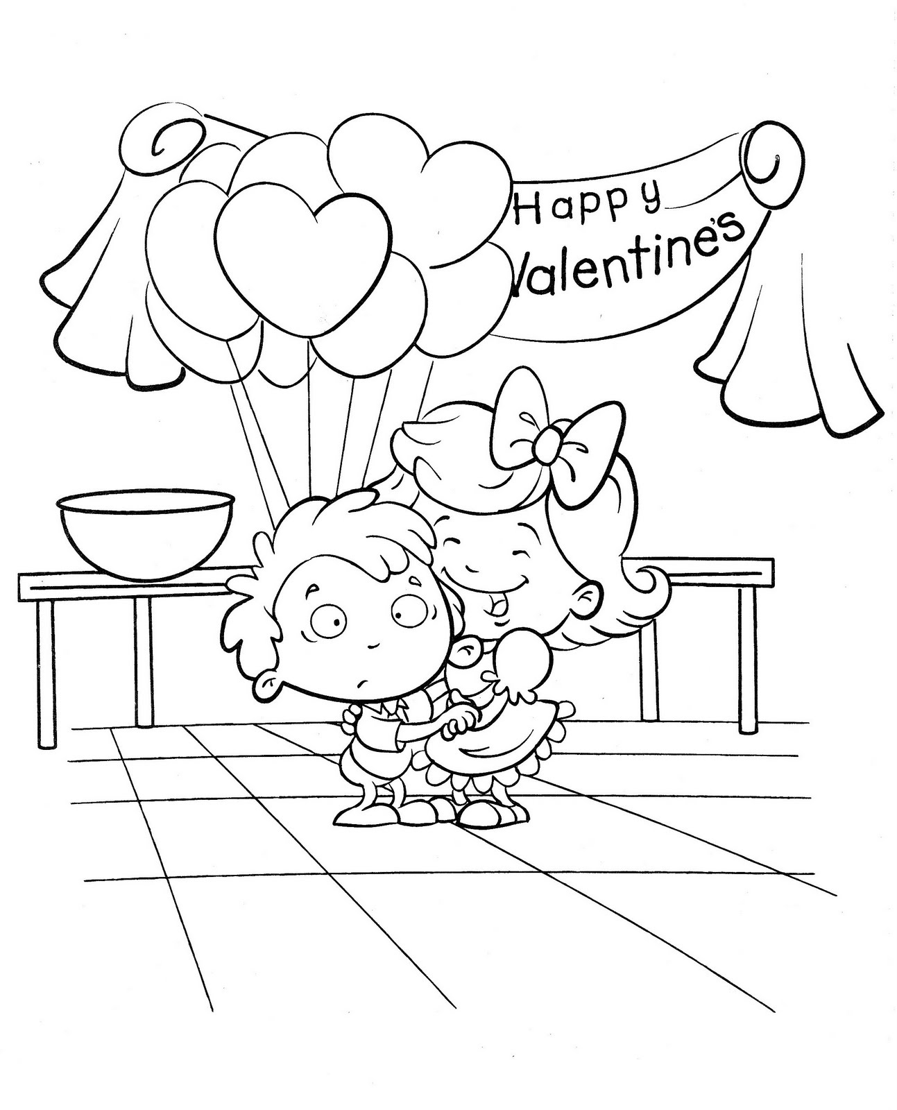 Rayito de Colores: Día de San Valentín para colorear