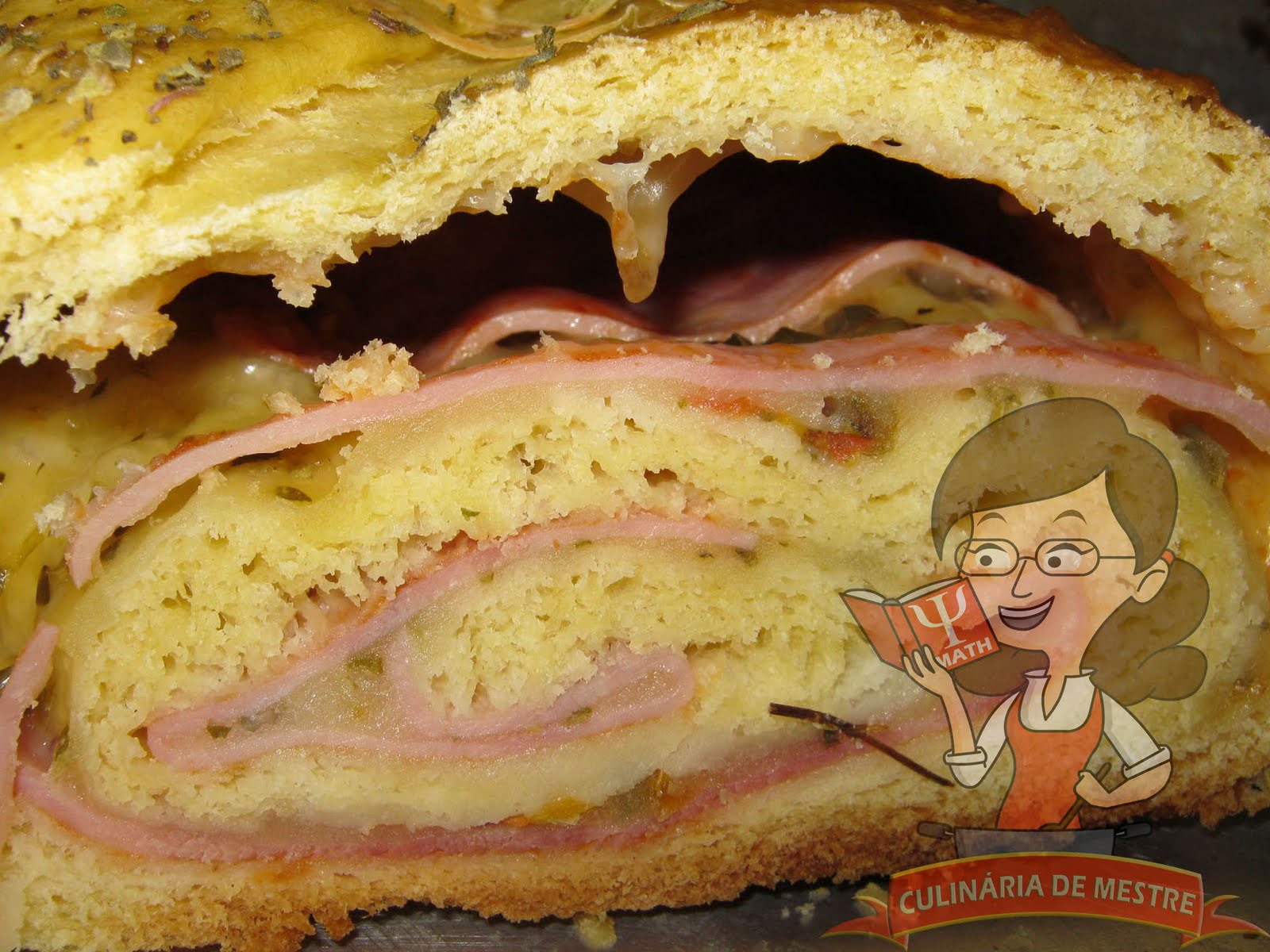 Culinária de Mestre: Rocambole Salgado de Presunto e Queijo