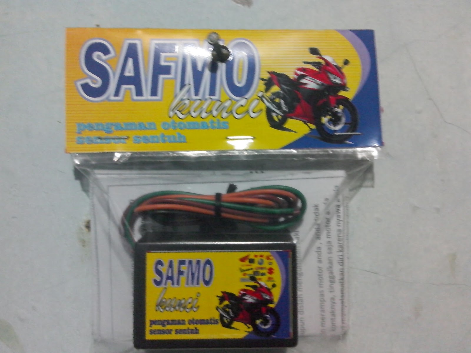 alarm motor remot android BEPRO, sensor sentuh, Smart key, flasher, hazard,