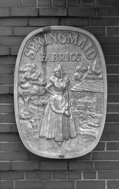 THE LANCASTER ARCHIVE: Spings Mill - Springmaid Fabrics Sign - 2003
