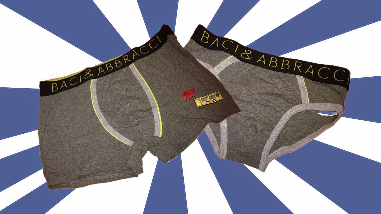 Mutande uomo giovanili: Mutande Baci e Abbracci 2015.