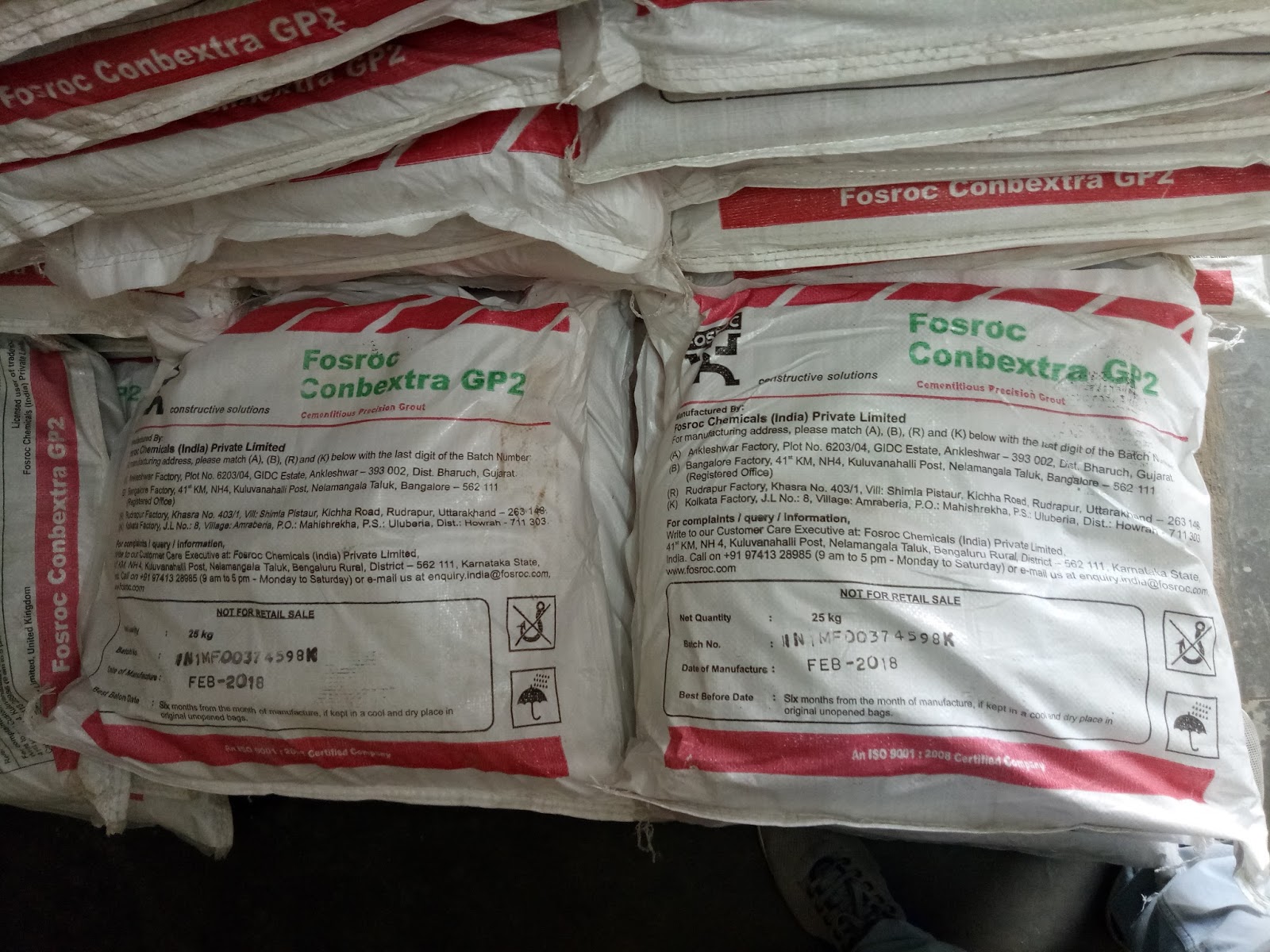 Dealer Distributor Applicator: Fosroc Conbextra GP2 in Patna