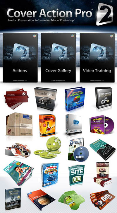 Da Designers CrackSpot: Cover Action Pro 2 for Adobe Photoshop PSD (DVD ...