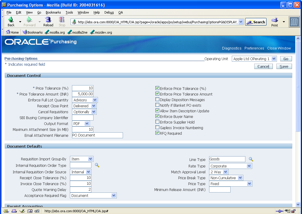 Oracle E-Business Suite R12 Financials: Defining Multi Organization