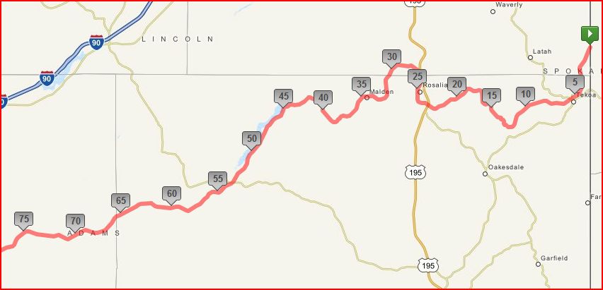 I 39 Mile Marker Map