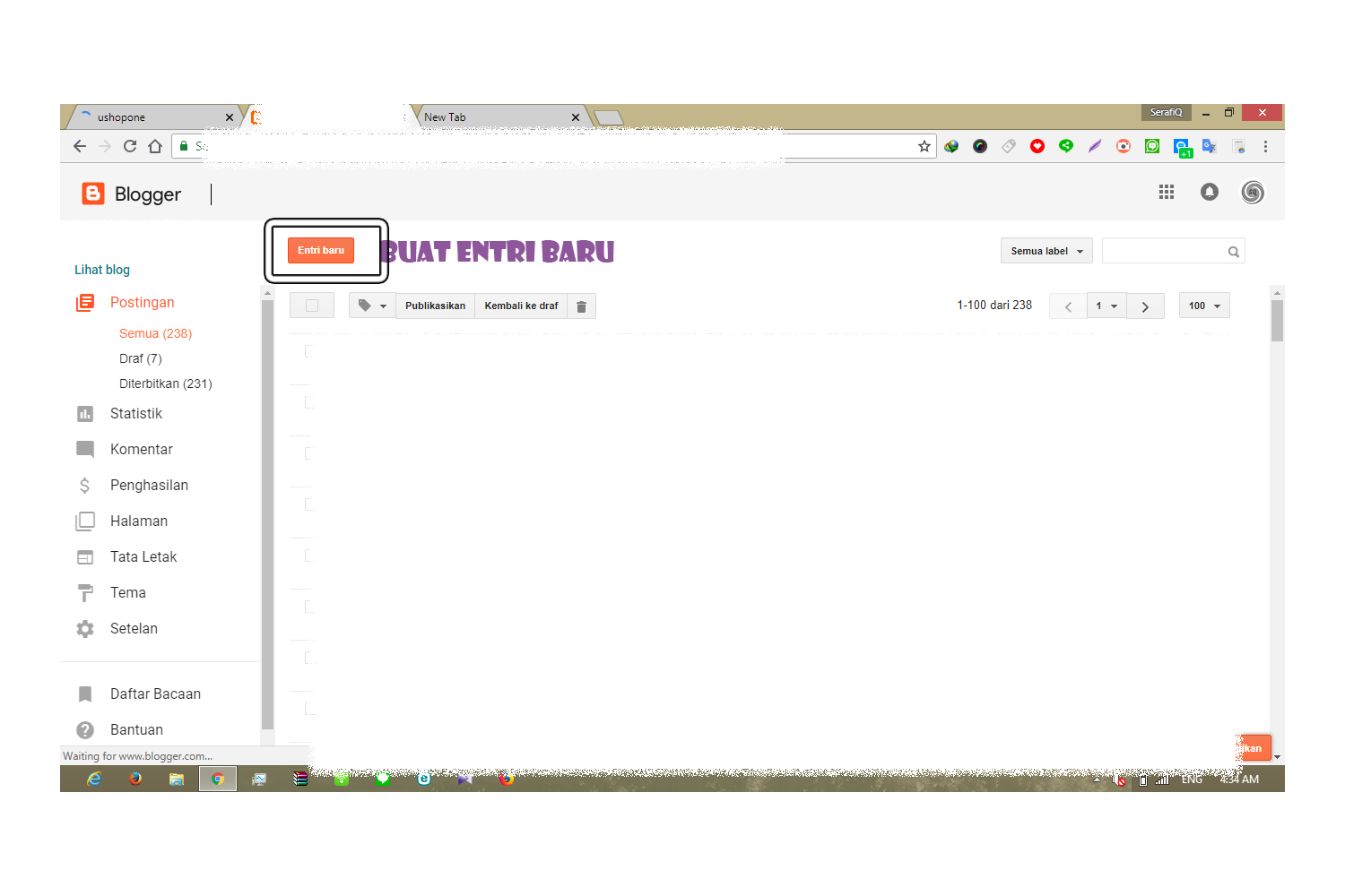 Terbaru, Berikut Cara Membuat Postingan di Blog - Manyasah Ilmu