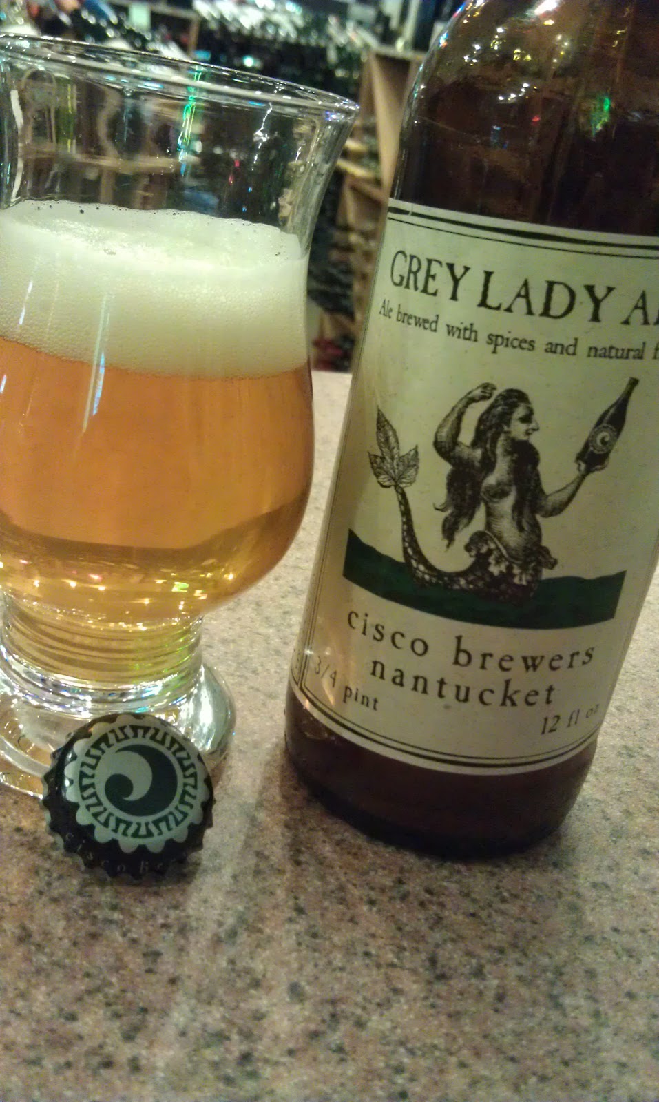 The Cork Stops Here: Cisco Brewers - Grey Lady Ale