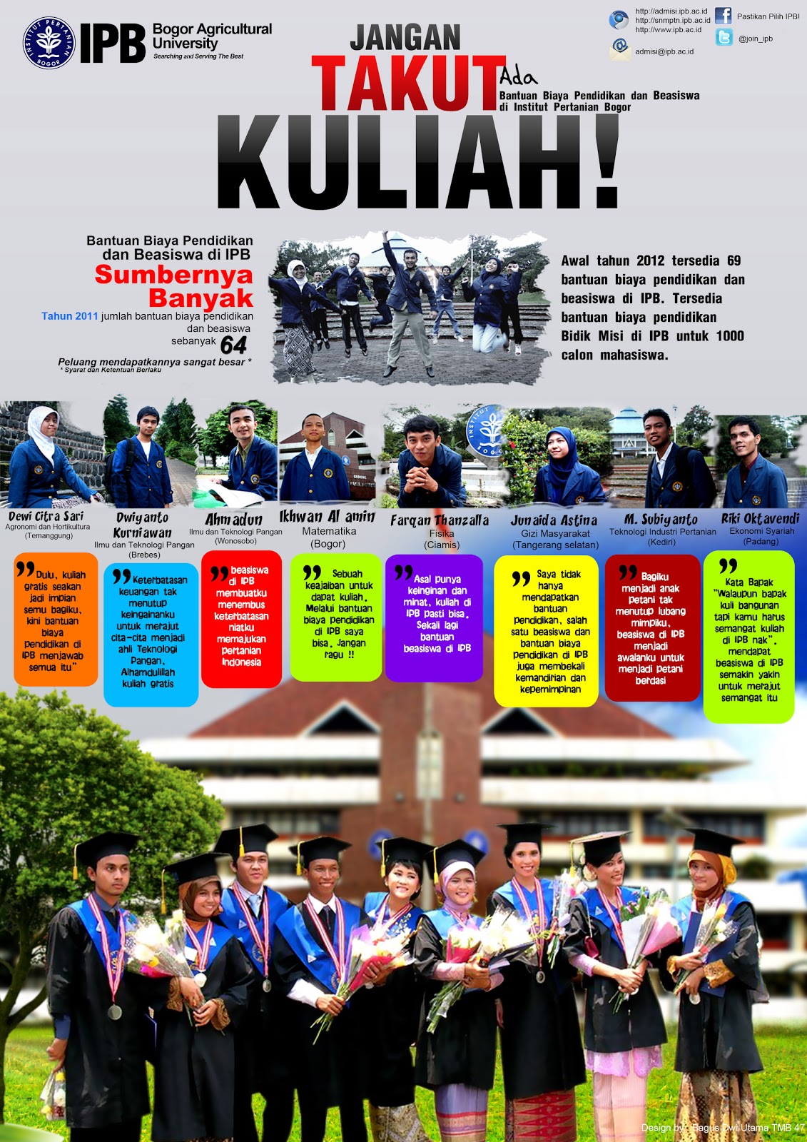 Rico Al-azizi: Banyak Bantuan Biaya Pendidikan dan Beasiswa di IPB