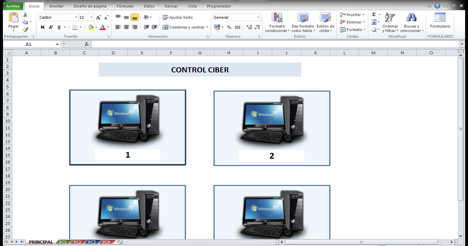 Control de Ciber en Excel con Macros