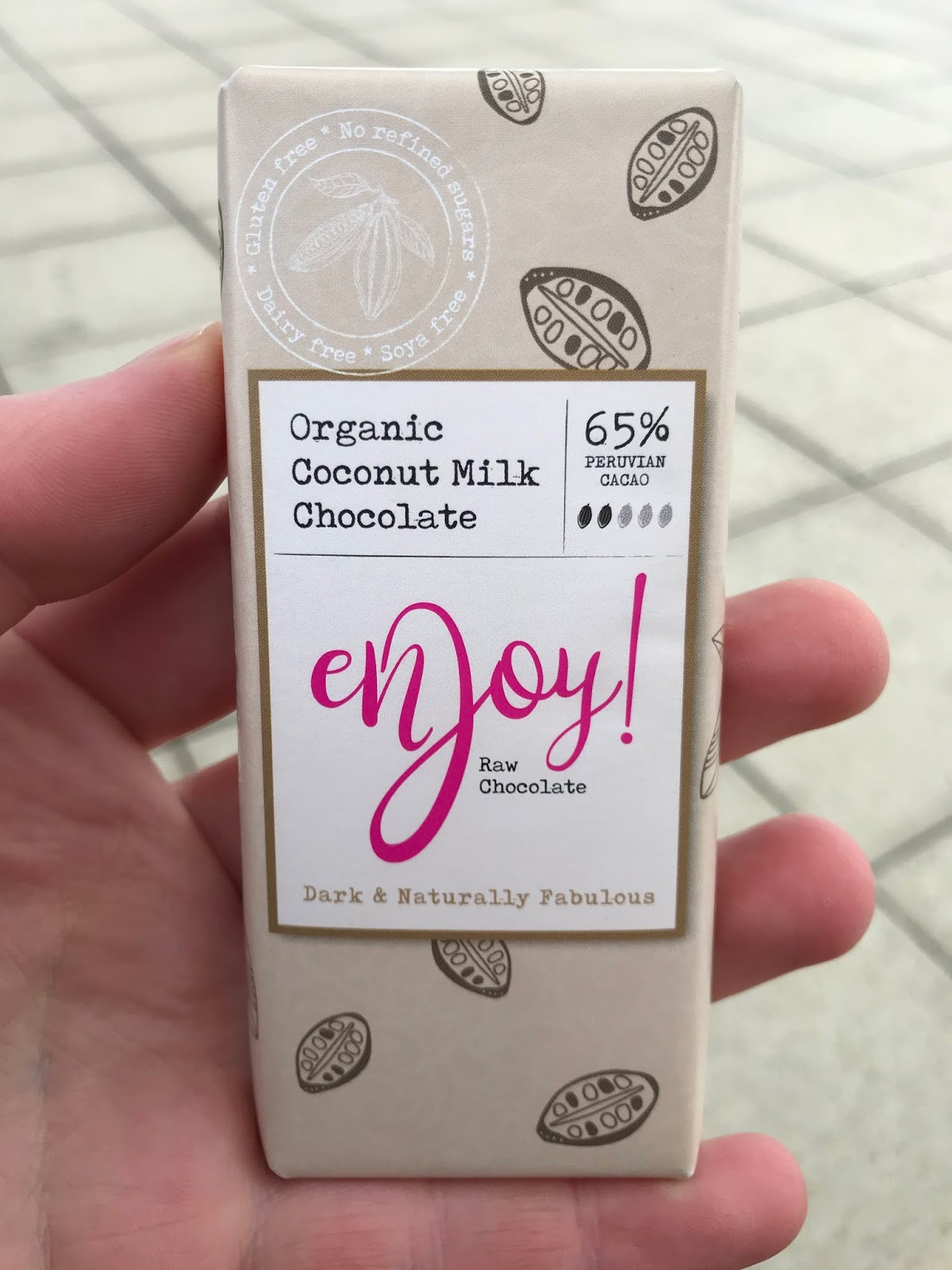 Enjoy Raw Chocolate Coconut Milk Bar