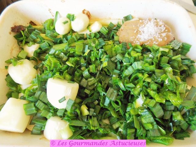 Navets et poireaux confits (Vegan)