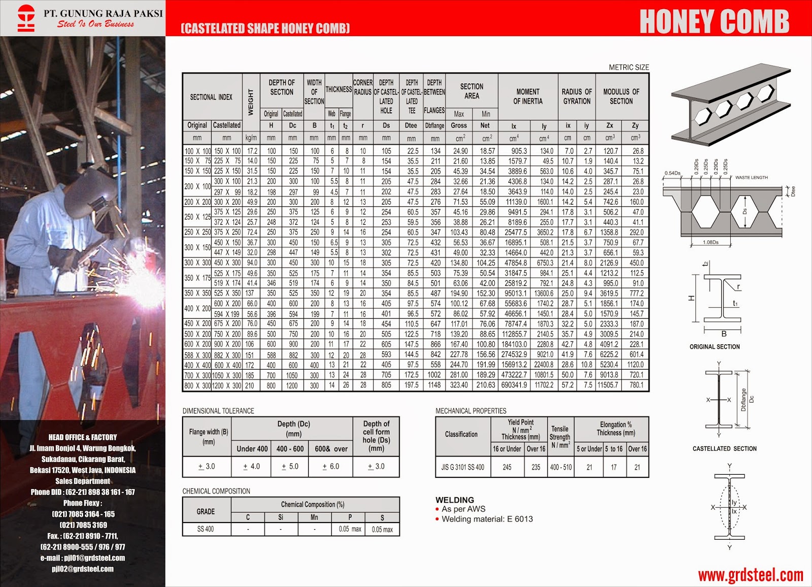 TABEL BAJA: Produk Gunung Raja Paksi