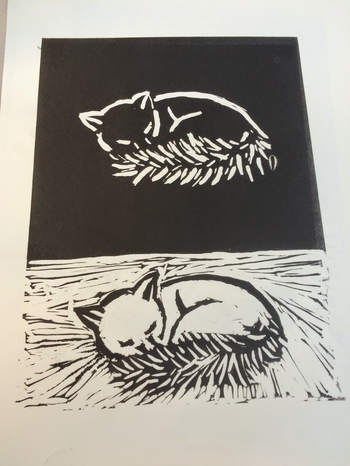 Extended Practice: Linocut Experiment/ Development