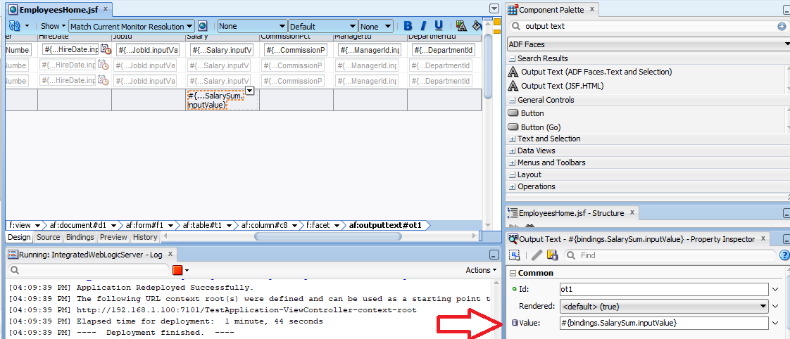 Oracle ADF : Groovy Examples in ADF (column sum using Groovy)