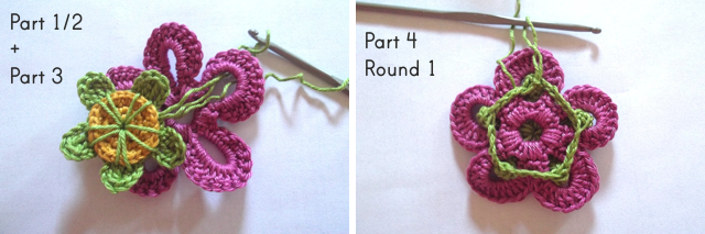 idea ivana: Funky Flower Crochet Pattern